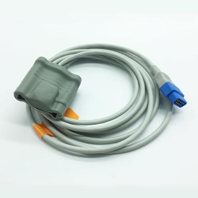 China Gray Color GE SPO2 Extension Cable Infat Soft Tip 1.1 Meter Surgical Supplies for sale