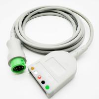 China TPU 12 Pin ECG Cables And Leadwires Stable Compatible Mindray To Siemens for sale