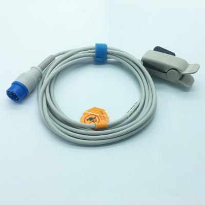 China Adult Finger Clip Pulse Oximeter Spo2 Sensor 3 Meter Cables Biolight TPU Material for sale
