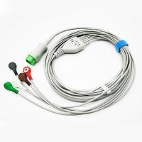 China MINDRAY Patient Monitor Accessories , Snap Connection One Piece 5 leads Ecg Cable for sale