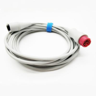 China 12 Pin MINDRAY to  abbott  Invasive Blood Pressure Transducer Adaptors , 3.6m Round IBP Monitoring Device for sale