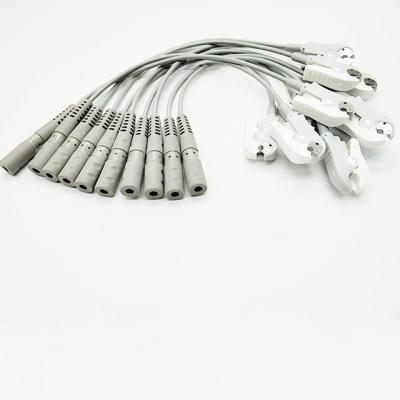 China Adult / Pediatric 10 Lead ekg adapter cable leaders  , Banana 4.0 Clip Banana Ekg Electrodes for sale