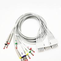China 127cm Banana Plug 10 leads Ecg holter Cable , 0.47lb TPU Mortara Holter Monitor for sale