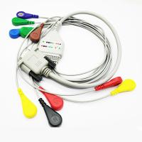 China 10leads Shidaishuma 15 Pin Holter ECG Cable Stable Performance Customized Size for sale