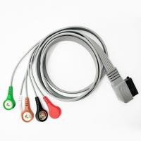 China HP 5 leads Reusable 90cm Holter ECG Cable Medical Accessories For Holter Monitor for sale