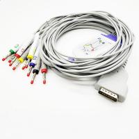 China Banana IEC 3.6M EKG Cables Compatible GE TPU Material 10K resistor for sale