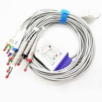 China FD 10 leads EKG Monitor Leads And Cables , Banana 4.0 Electrode Snaps Medical EKG 3.6m Length for sale