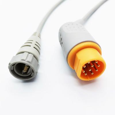 China Argon Connector Invasive Blood Pressure Cable Siemens Compatible  =0.6lb Weight for sale