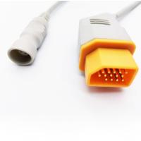 China Durable Invasive Blood Pressure Cable Nihon Kohden B Braun Connector TPU Jacket for sale