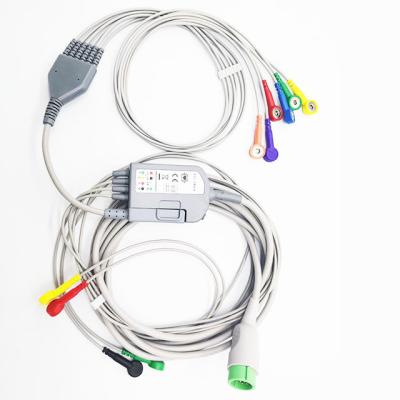 China MDT - Physio Control AHA 12 Pin Ecg Lead Cable for sale