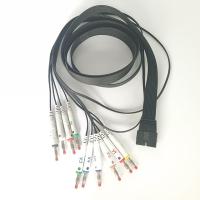 China Schiller Female Connector 10 Leads Holter Recorder Cable for sale
