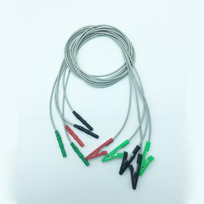 China Normal Din Plug System Latex Free TPU ECG Lead Wire for sale
