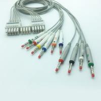 China Mortara 90cm Banana Plug 10 Lead Ecg Holter Cable for sale