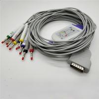 China Medical TPU Banana 4.0 Marquette 10 Lead Ecg Cable for sale