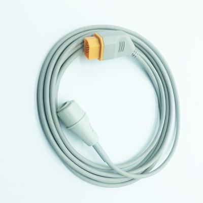 China Nihon Kohden IBP Adaptor cable, ED transducer ,14 Pin, China Medical probe for sale