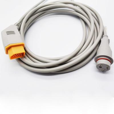 China Nihon Kohden To Utah TPU 3.0m IBP transducer Cable for sale