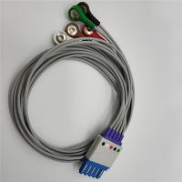 China 90cm 5 Leads HP PH ECG Cables And Leadwires With Snap for sale