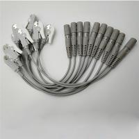 China Latex Free Banana To Grabber 10 Leads EKG Adapter Cable for sale