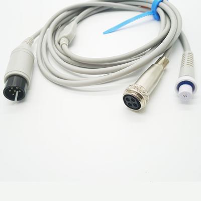 China Spacelabs Edan Mindray Medical Cardiac Output Cable 4 Pin for sale