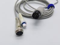 China Biolight Cardiac Double Groove TPU 6 Pin CO2 Cable for sale