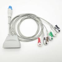 China 5 Leads Grabber HP Holter Record ECG Cable TPU Jacket for sale
