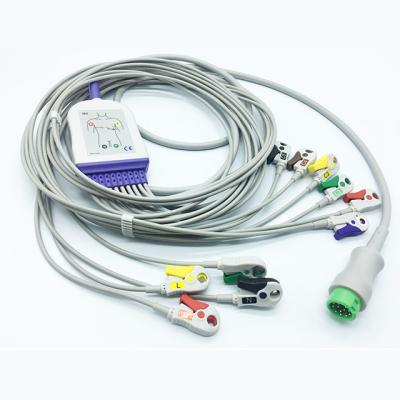 China Mindray Reusable 12 Pins EKG Cables For Patient Monitor for sale