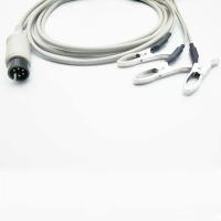 China AAMI 6 pin 3 Lead Animal Clip TPU AHA ECG Cables And Leadwires for sale