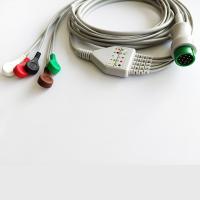 China A8 Encrypt 5 Leads Biolight Ecg Patient Cable BLT Qseries Round 12pin for sale