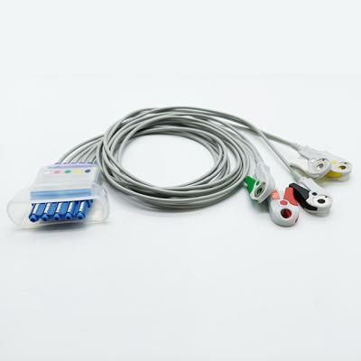 China 0.9m IEC Holter Recorder ECG Cable For PH Telemetry Monitor for sale