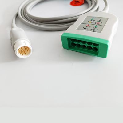 China PH M 10 Leads ECG Trunk Cable 2.5m For 12pin Connector for sale