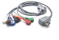 China Borsam ITengo+ Snap AHA Holter 5 Lead Ecg Cable TPU Materials for sale
