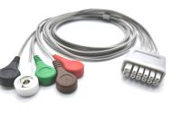 China Compatible Mindray Bene TMS60 AHA IEC 1m 5 Lead ECG Cable for Patient Monitor for sale