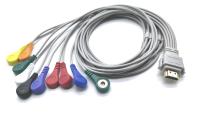 China BIOX CB-2301-A 10 Leads IEC/AHA Snap/Clip Medical ECG Cable 1m for sale
