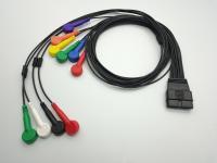 China TPU 10 Lead IEC AHA Snap ECG Cable 1m For Schiller MS-12 for sale