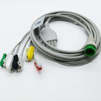 China Round 6 Pin  98ME01AA054 Monitor ECG Cable 5 Leads Grabber Ends for sale