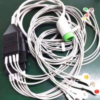 China 4 Leads 6 Leads Wires Snap ECG Lead Cable Compatible For for sale