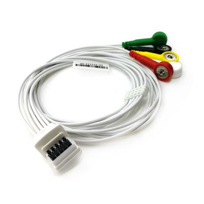China Mortara H3 10 Pin Holter ECG Cable TPU Safety Material 9293 036 51 for sale