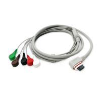 China Ge Holter Recorder 5 Lead ECG Cable AHA Snap cable distal 2008594 001 for sale