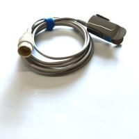 China Round 6 Pin Monitor Spo2 Sensor Latex Free 4mm Cable Spo2 Finger Sensor for sale