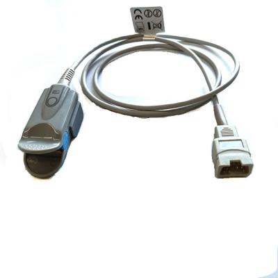 China Novametrix Reusable Spo2 Sensor 1.1m Length DB 6 PIN Finger Clip Latex free for sale