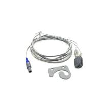 China 6 Pin Monitor SpO2 Cable Medical 3m Ear Clip TPU Pediatric For Adult for sale