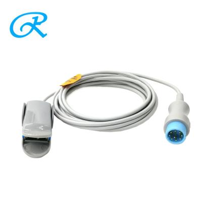 China Biolight Q series Adult Clip SpO2 Sensor 9 Pin For Biolight Patient monitor for sale