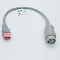 China 700-0027-00 ECG Cable Adaptor Pink 10pin Distal To Round 7pin Proximal TPU Material for sale