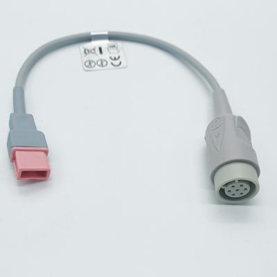 China 700-0027-00 ECG Cable Adaptor Pink 10pin Distal To Round 7pin Proximal TPU Material for sale