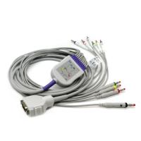 China Banana4.0 10 Lead Ecg Cable EKG Cable TPU Gray Color No Resistance for sale