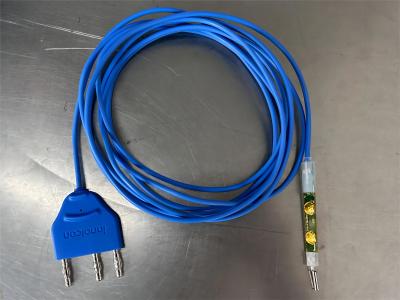 China 5000V 3000mm Blue Insulation Anti-Interference Monopole Cable Assembly Wire Harness for sale
