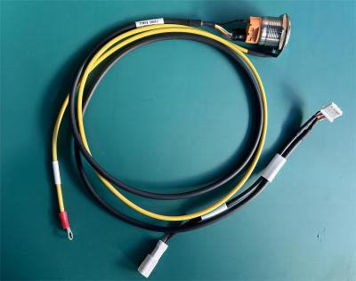 China 24V Yellow Green 800mm Pdu- Switch Machine Key Cable Wire Harness For Industrial Control Systems for sale
