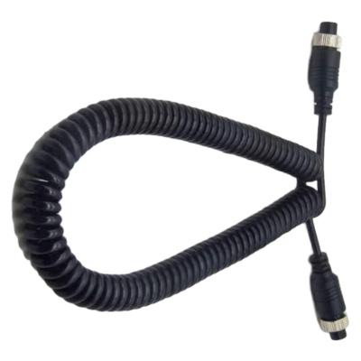 China OEM OEM Medical Wire Harness Spring Wire Cable M12 Aviation Female Connector Medical Device for sale
