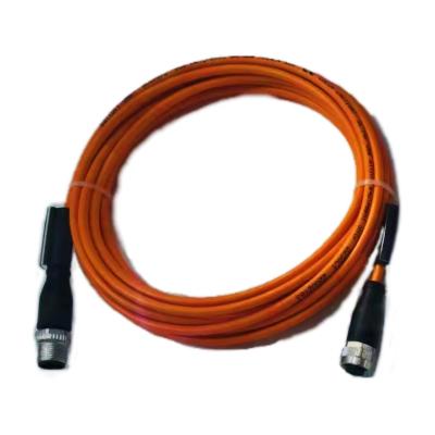 China M12 A CABLE ASSY, IP68, tow chain application, oil resistant sensor industrial wire harness for sale