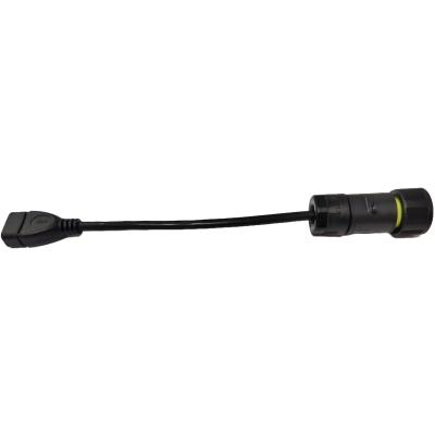 China High Speed Data Transmission Female Industrial Wire Harness USB Aviation Connector 300V for sale